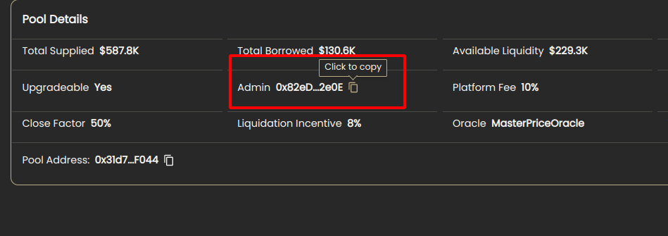 Add ability to copy address, or alternatively go to block explorer URL on Pool Addresses · Issue ...