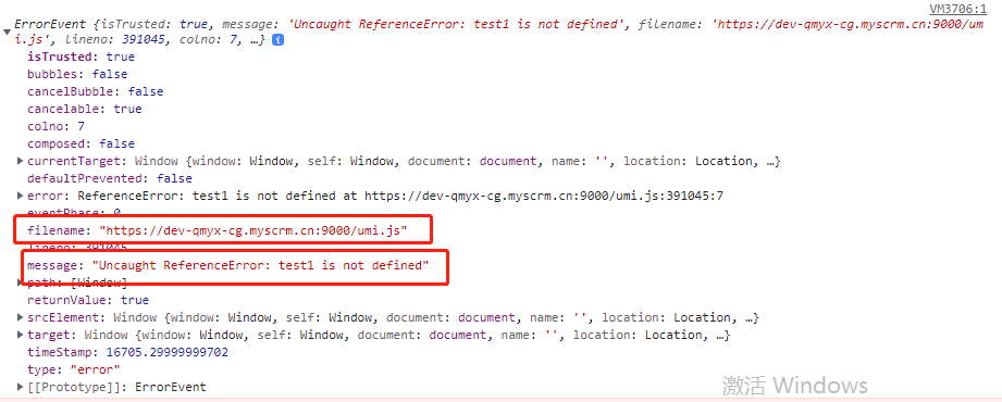 [Bug] umi项目线上环境无法打印script error具体错误信息 · Issue #7851 · umijs/umi · GitHub