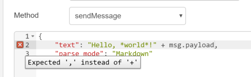 not able to use msg. object in telegram-payload node · Issue #9 ...