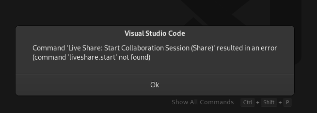 Does not work Live Share on Fedora 36 · Issue #4690 · microsoft/live-share · GitHub