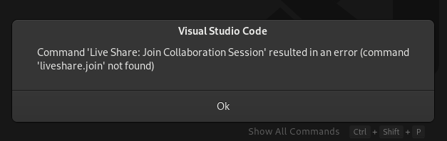 Does not work Live Share on Fedora 36 · Issue #4690 · microsoft/live-share · GitHub