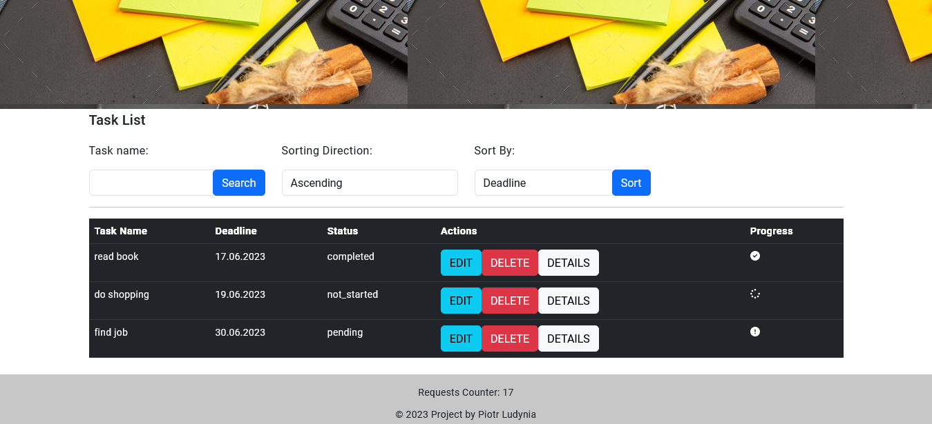 GitHub - pietrekpl/toDoRecruitmentTask