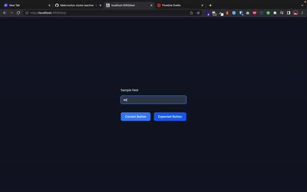 Make button styles reactive · Issue #99 · themesberg/flowbite-svelte · GitHub