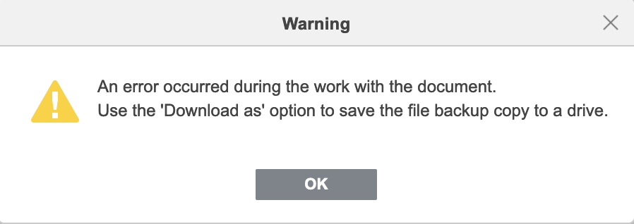 "An error occurred during the work with the document" · Issue #2032 · ONLYOFFICE/DocumentServer ...