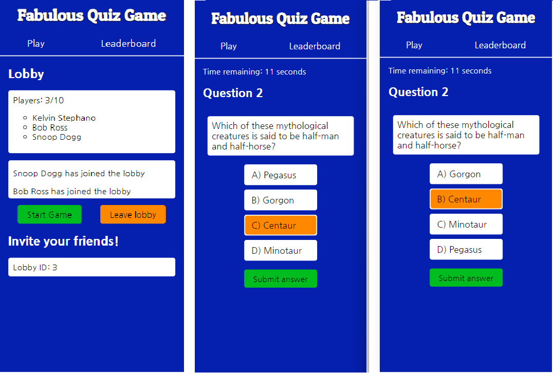 GitHub - kstephano/fabulous-quiz-game: Parent repo for a quiz game ...