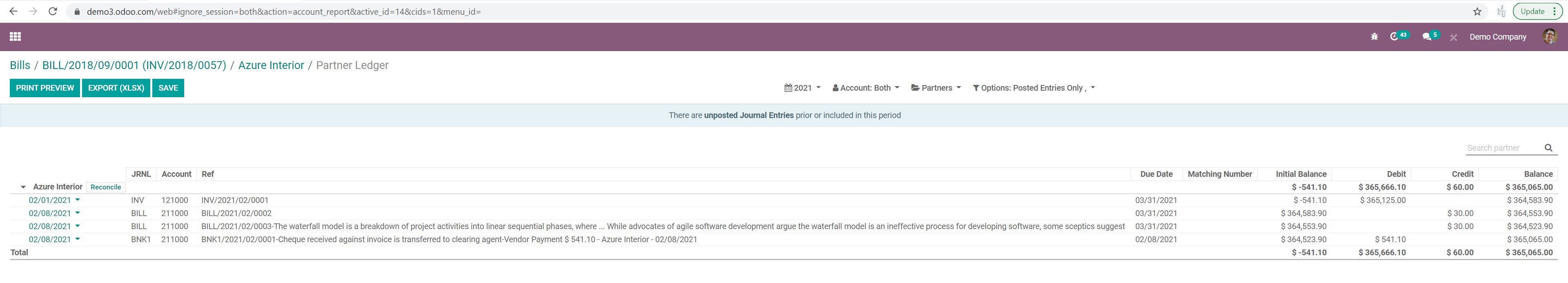 Partner ledger PRINT PREVIEW omit columns · Issue #65681 · odoo/odoo ...
