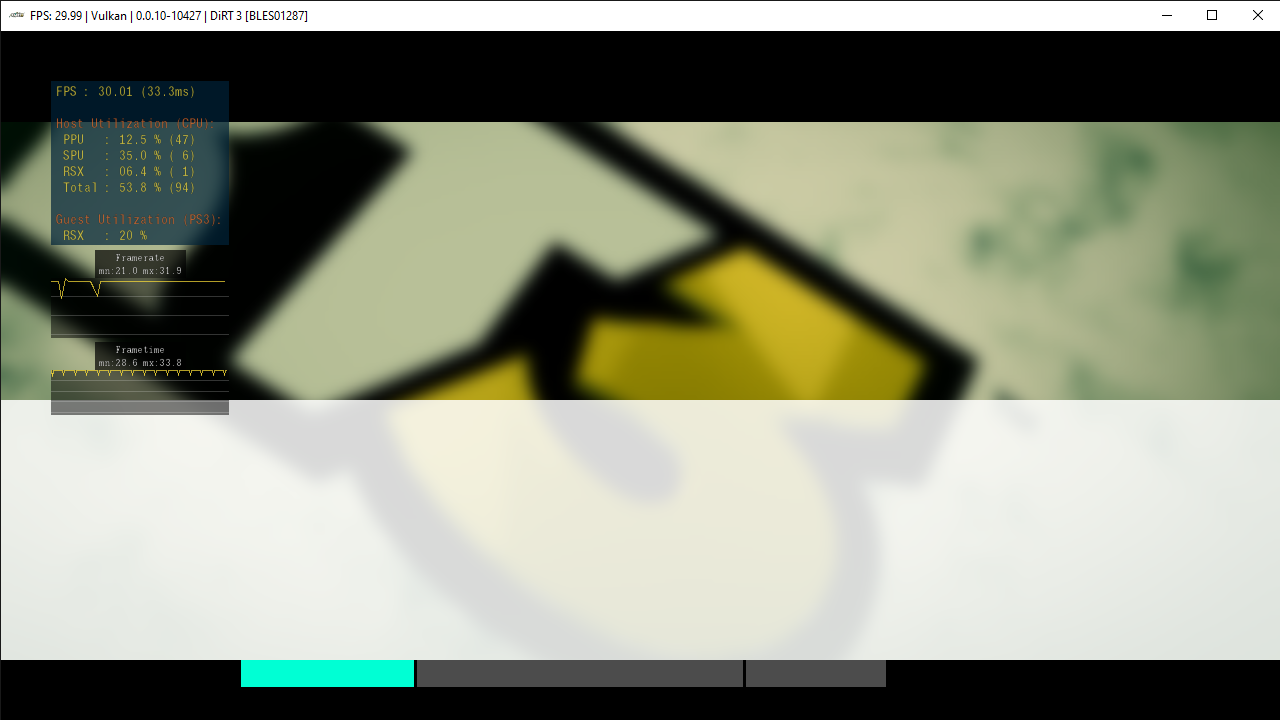 issue with menus DiRT 3 · Issue #8288 · RPCS3/rpcs3 · GitHub