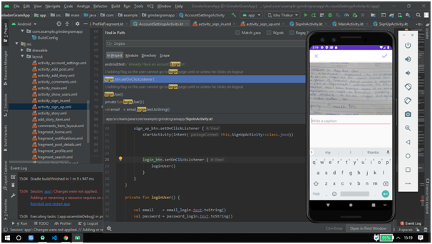 GitHub - ishu-thakur/GrinderGram-Andriod-app: GOOGLE Project #30DaysOfKotlin