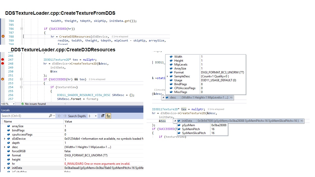 NormalMapEffect DDSTextureLoader E_INVALIDARG · Issue #276 · microsoft/DirectXTK · GitHub