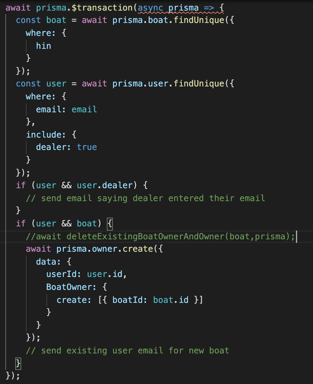 Interactive Transactions and Typescript · prisma prisma · Discussion #8700 · GitHub