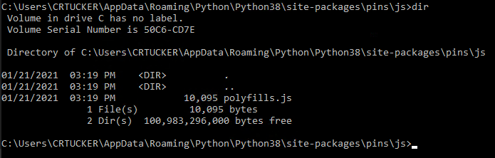 Error Importing Pins In Python No Such File Or Directory Pinsjspinsjs · Issue 42