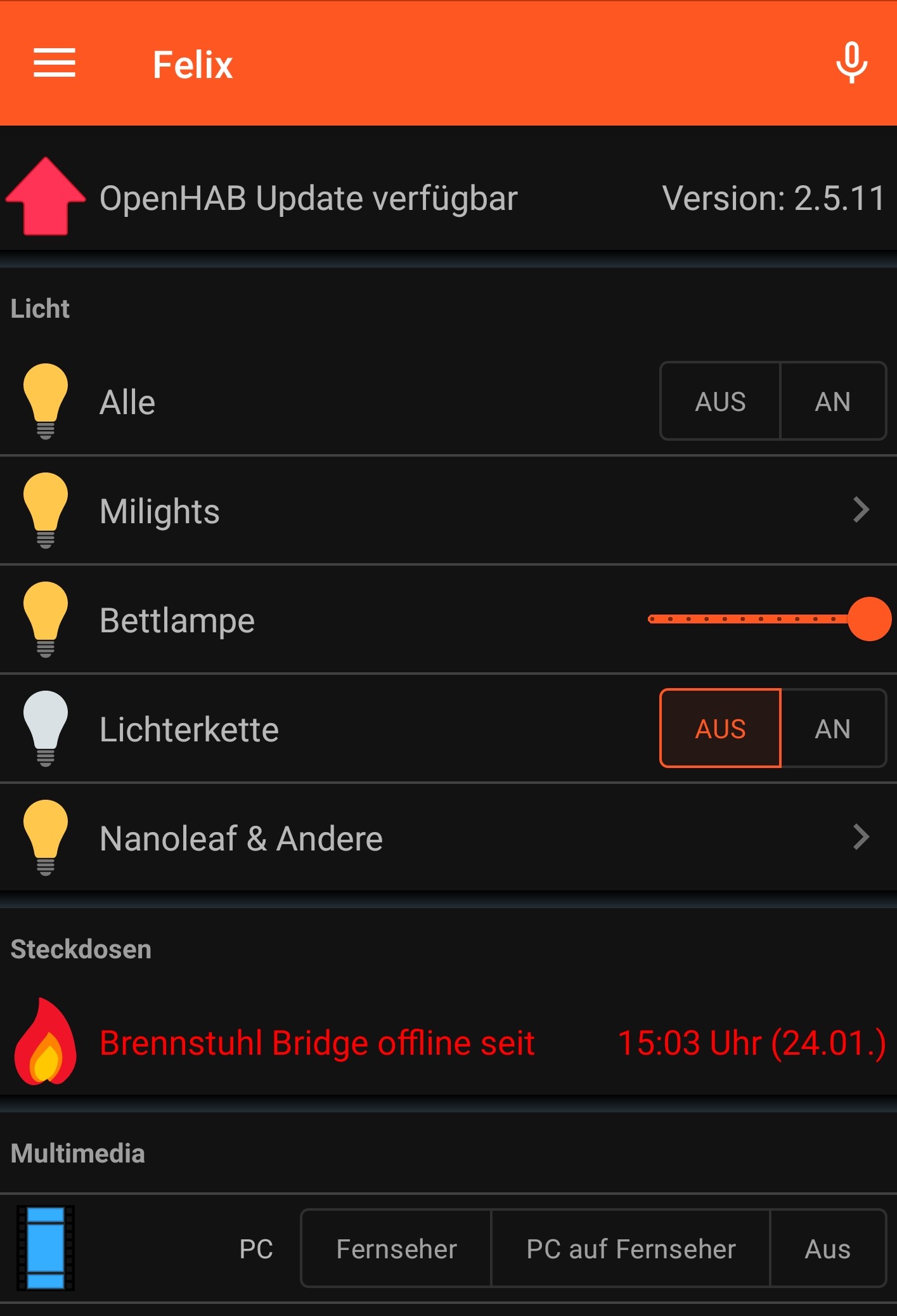 App draws unnecessary lines at the top of frames · Issue #2378 · openhab/openhab-android · GitHub