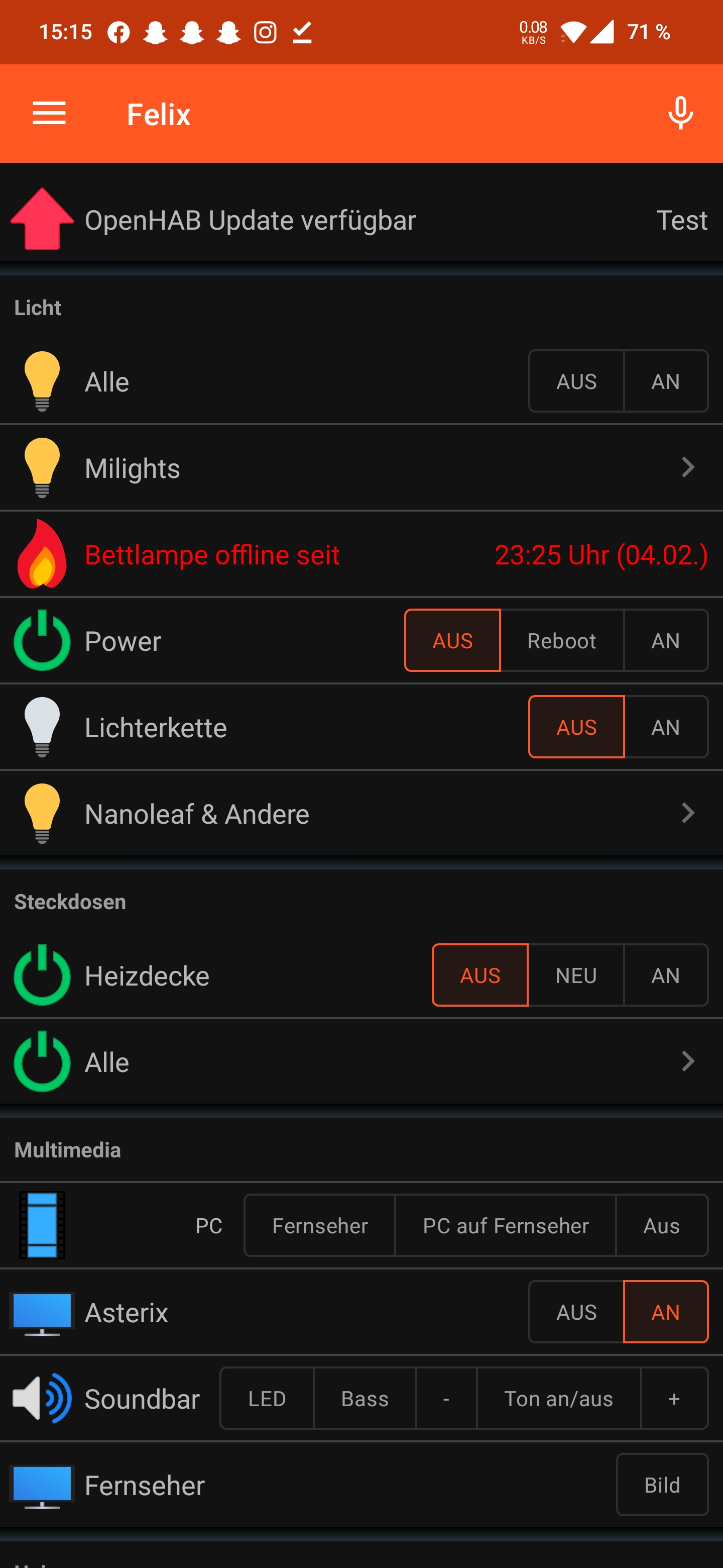 App draws unnecessary lines at the top of frames · Issue #2378 · openhab/openhab-android · GitHub