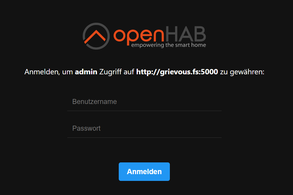 [CORE] Rephrase login prompt in german · Issue #1795 · openhab/openhab-webui · GitHub