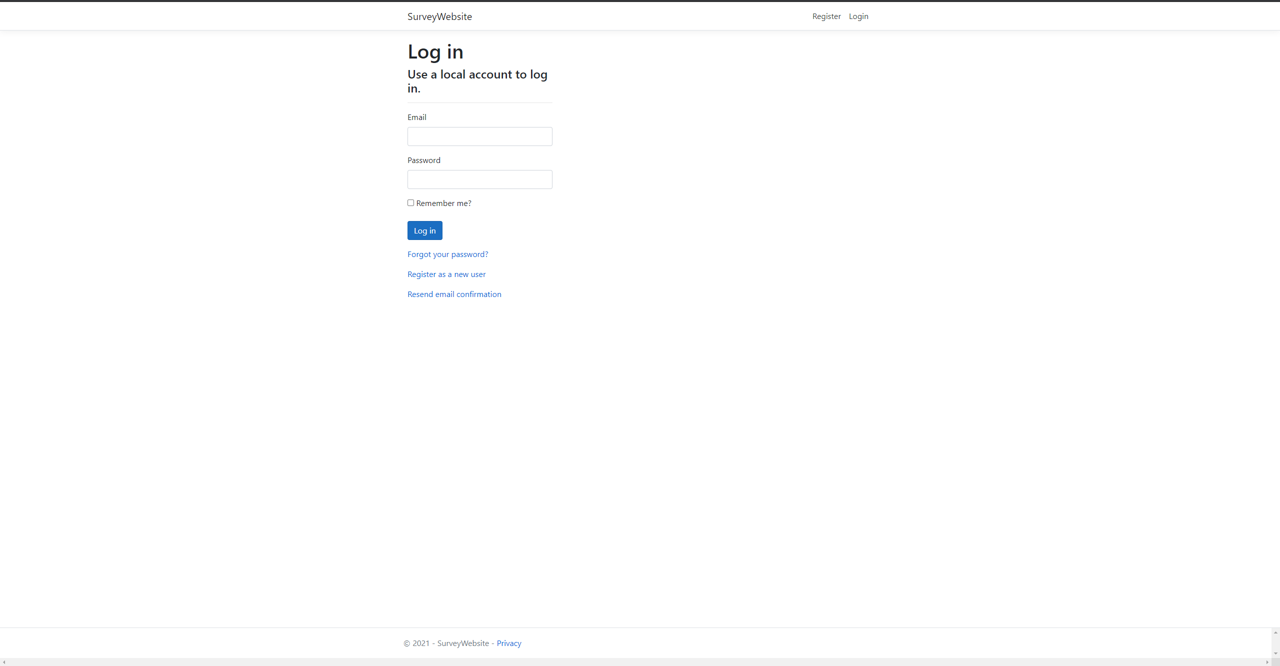 GitHub - IT-2021Capstone/SurveyWebsite