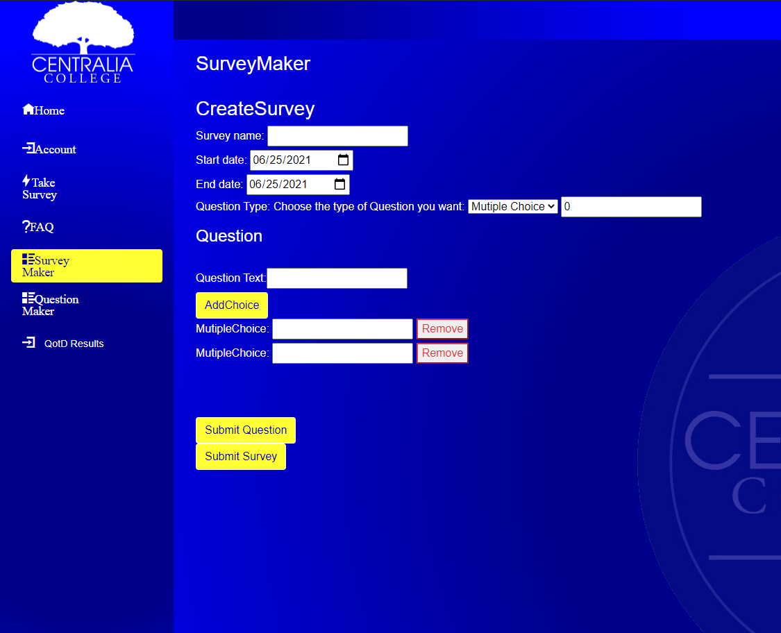 GitHub - IT-2021Capstone/SurveyWebsite