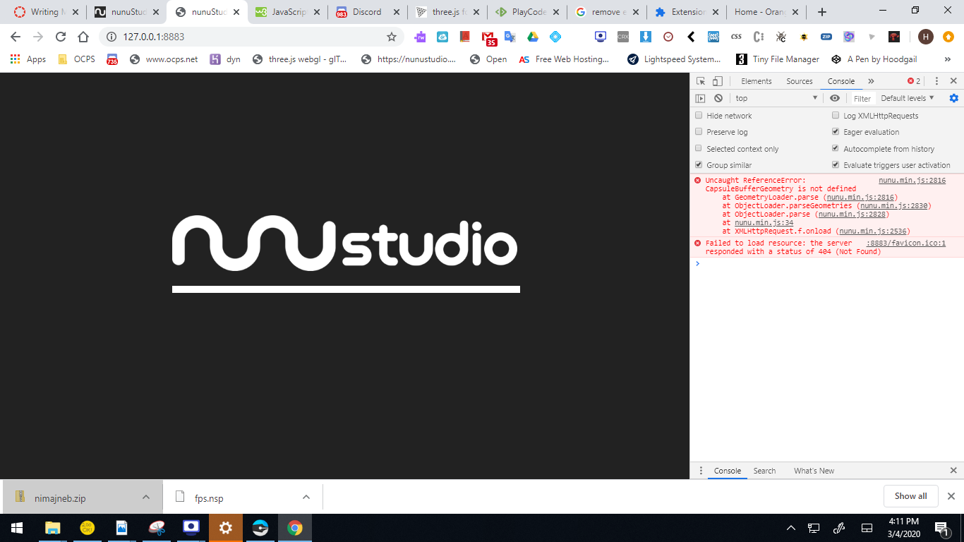 [BUG] when published to web · Issue #350 · tentone/nunuStudio · GitHub