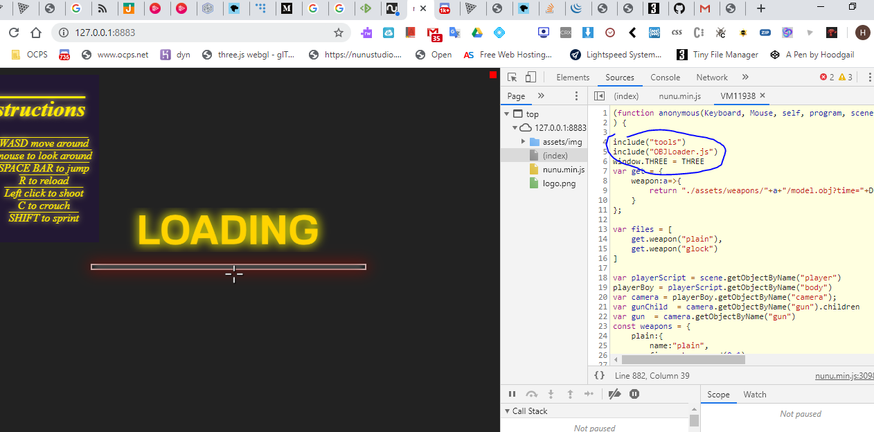 include [BUG] · Issue #356 · tentone/nunuStudio · GitHub