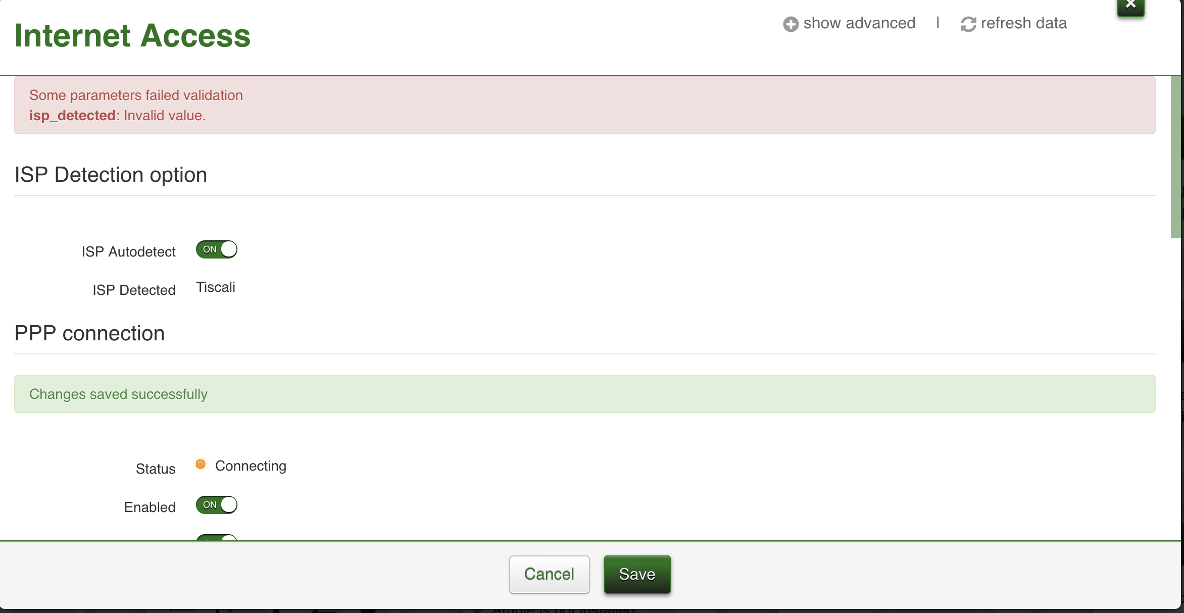 isp_detected: Invalid value · Issue #714 · Ansuel/tch-nginx-gui · GitHub