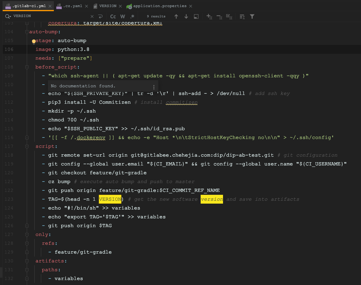 GitLab CI, NO_VERSION_SPECIFIED error · Issue #532 · commitizen-tools/commitizen · GitHub