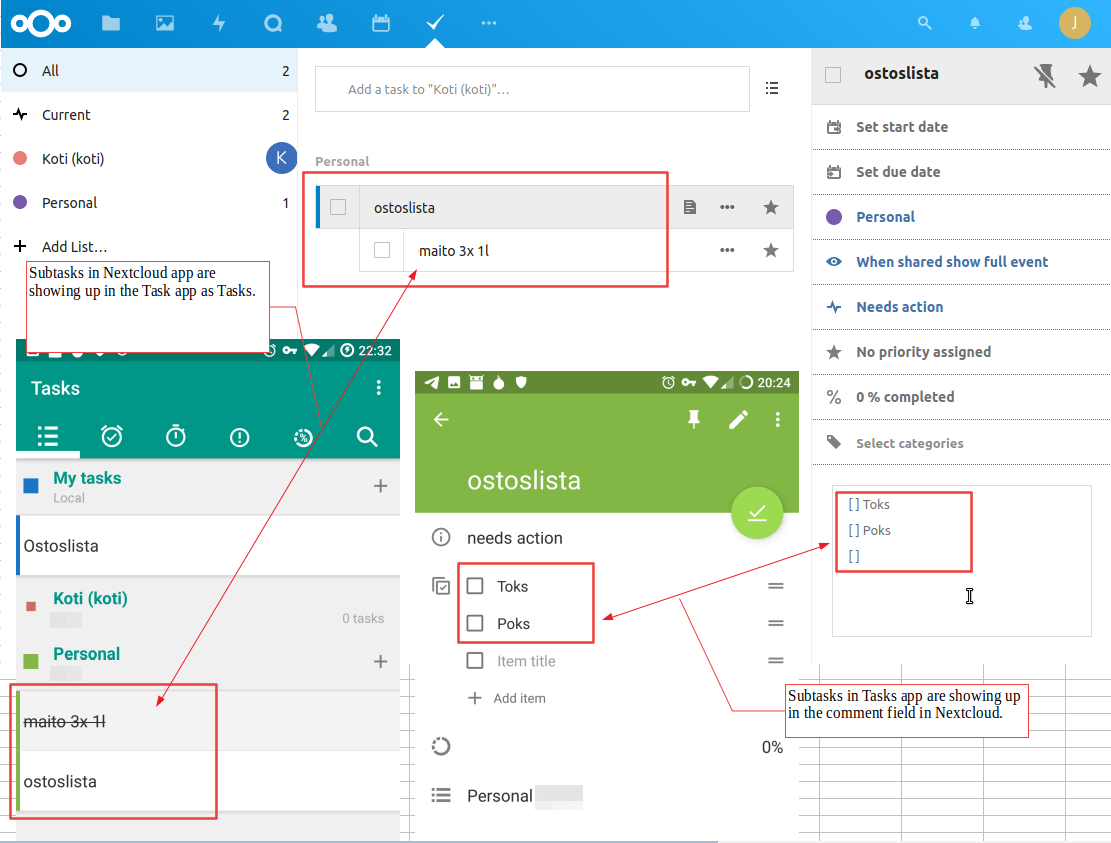 Tasks don't sync correctly with Nextcloud · Issue #926 · dmfs/opentasks · GitHub