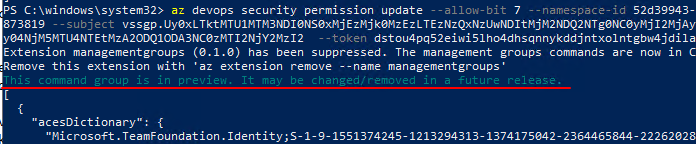 Az Devops Security Permission Update Doesnt Work As Expected · Issue