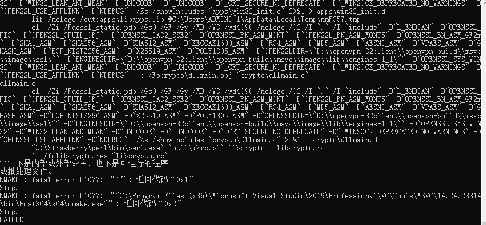 Build Fail On Win10 · Issue 174 · Openvpnopenvpn Build · Github