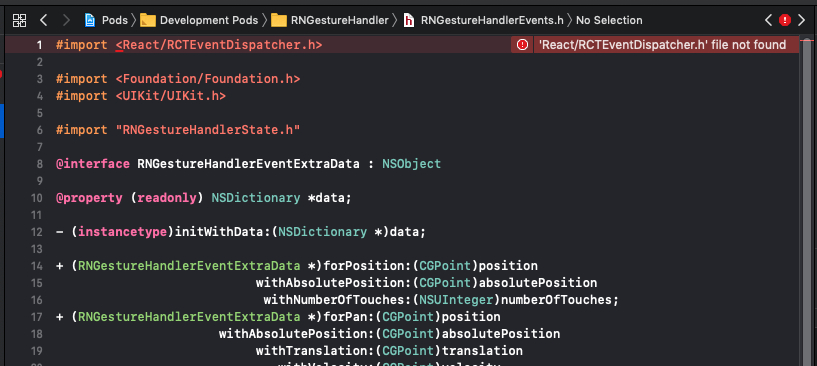 'React/RCTEventDispatcher.h' file not found · Issue #299 · software-mansion/react-native-gesture ...