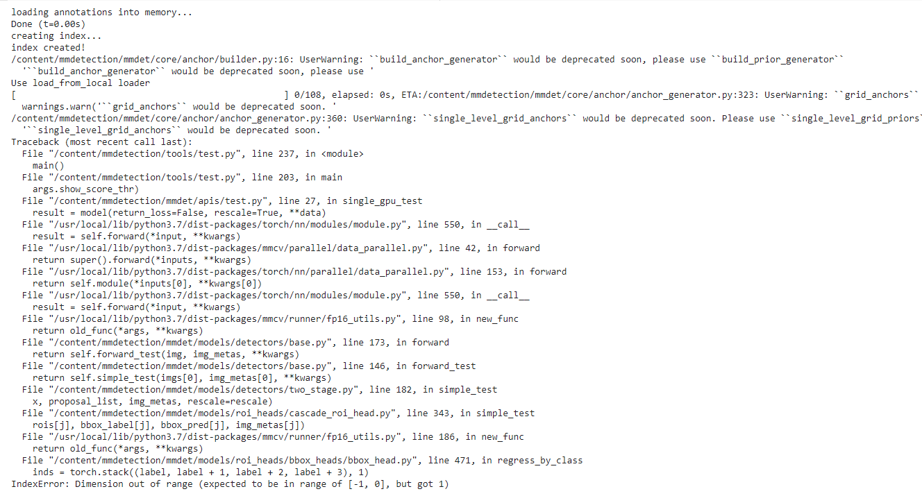 Dimension error in validation · Issue #5702 · open-mmlab/mmdetection ...