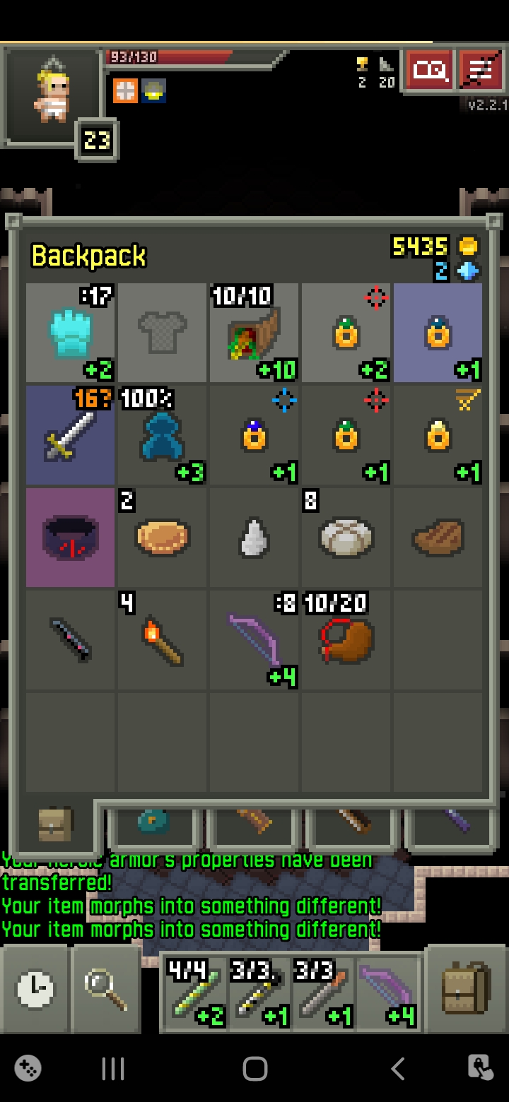 Visual bug when transferring heroic armor power · Issue #1541 · 00-Evan/shattered-pixel-dungeon ...