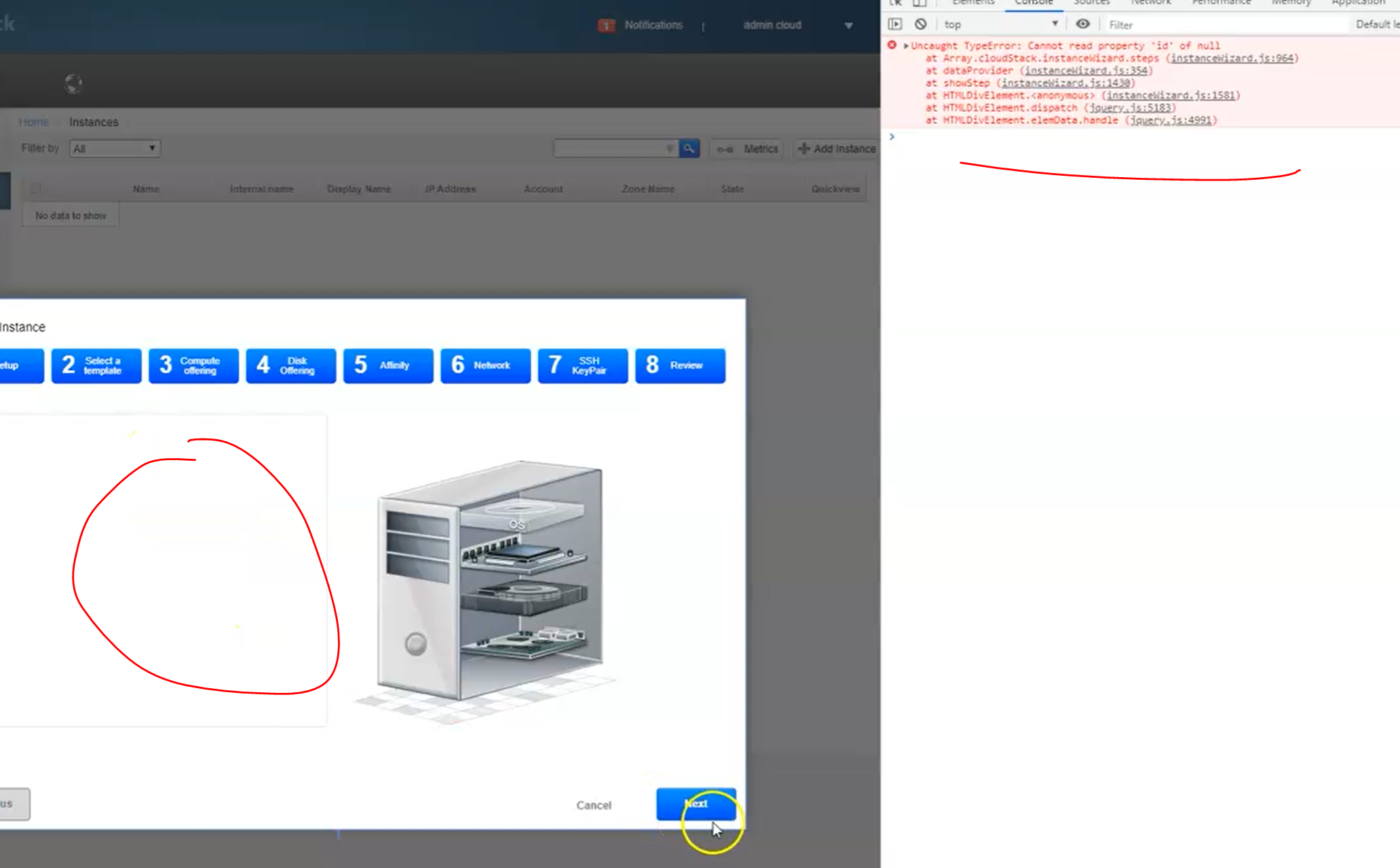 Issue In Gui When Adding Instances · Issue 3709 · Apache Cloudstack · Github