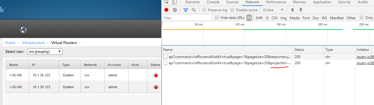 VRs listed twice in GUI · Issue #3926 · apache/cloudstack · GitHub