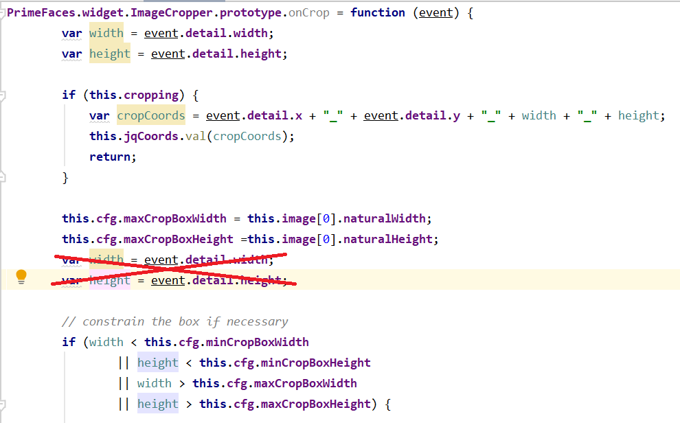 ImageCropper: JS error when cropping image · Issue #5616 · primefaces ...