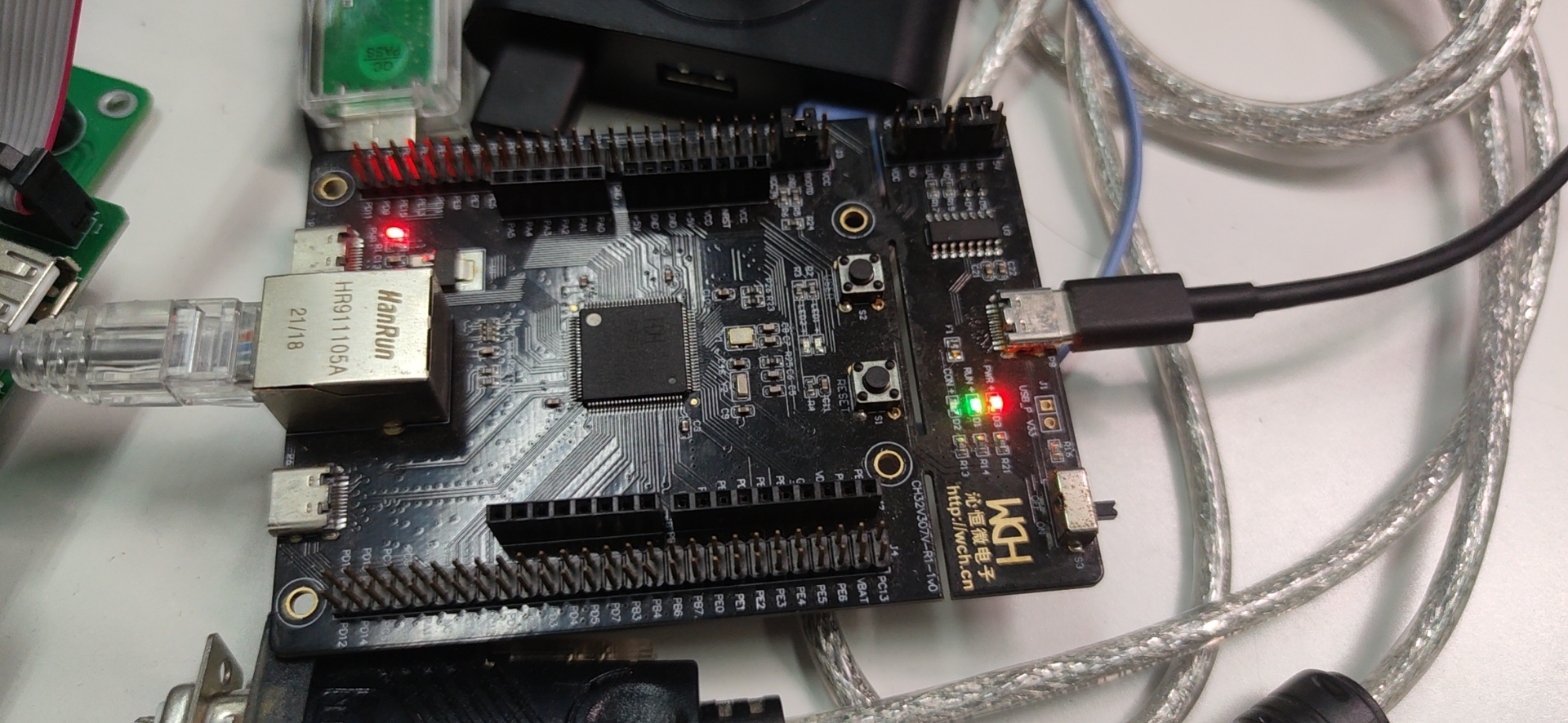 rt-thread/ch32v307 NOT have ethernet connection AND RT-Thread terminal NOT have ifconfig command ...