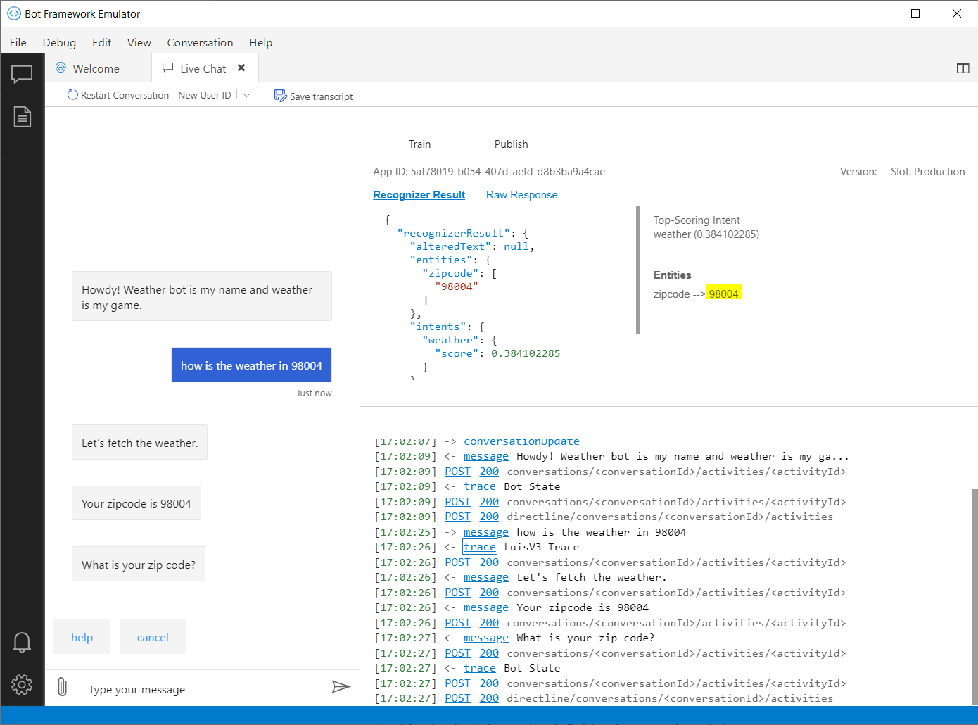 Using LUIS for entity extraction: found entity won't write to property · Issue #2554 · microsoft ...