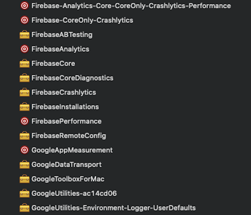 Including `Performance` and `Analytics` into Main target causes duplication of `GoogleUtilities ...