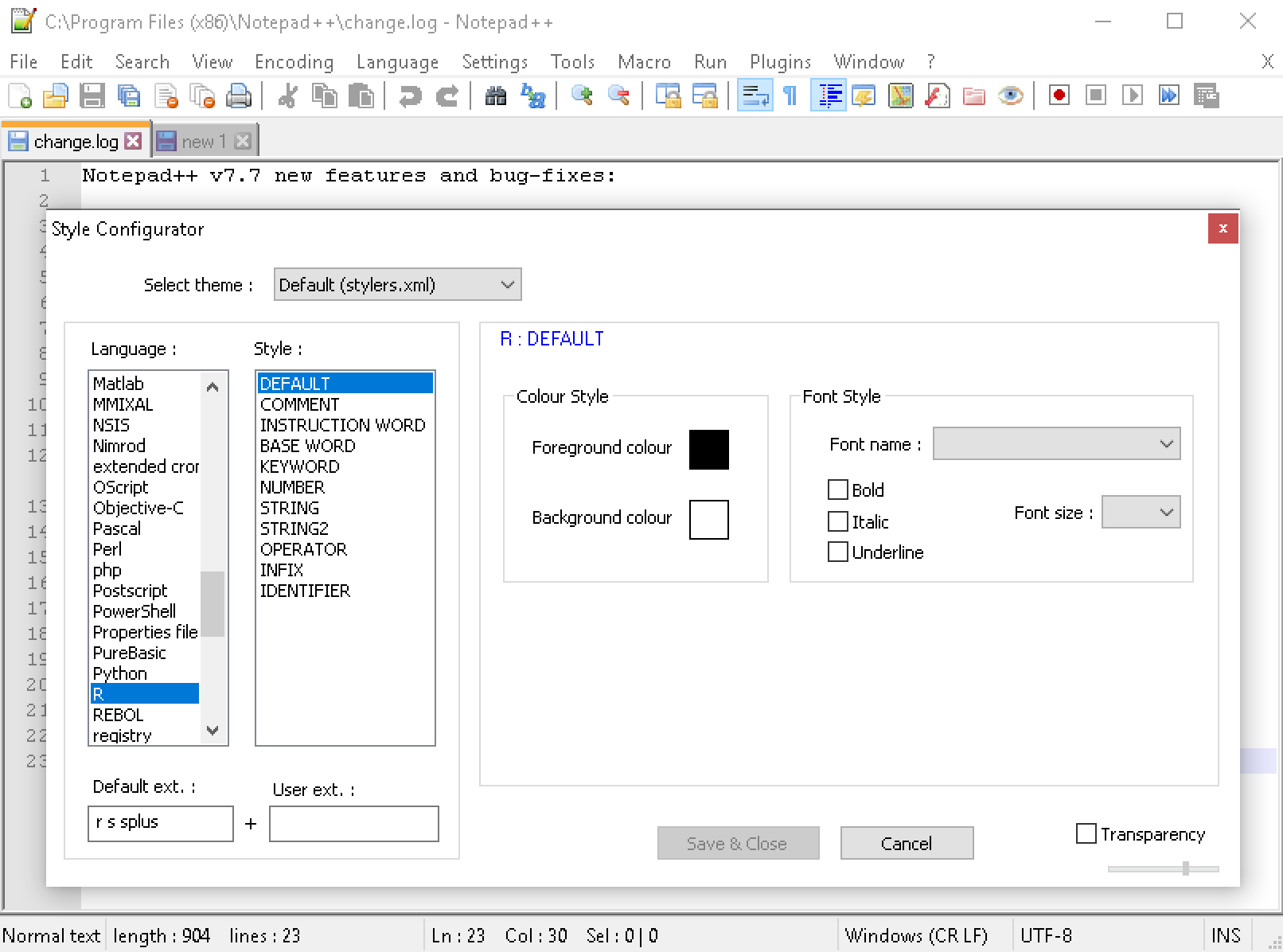 Highlight .R files like R language, not REBOL · Issue #5727 · notepad ...