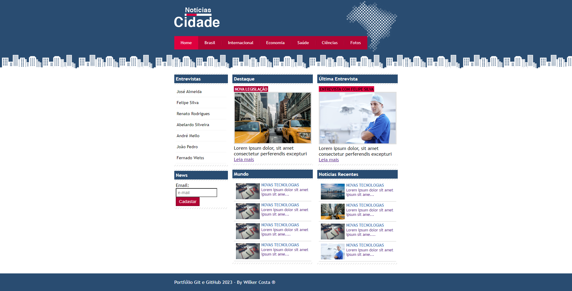 GitHub - E-Wilker/Portal_Cidade: Ficticio project of a news portal