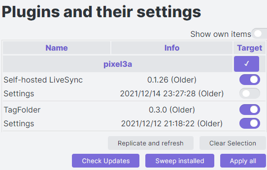 [Feature request] Synchronization of plugins and their settings. · Issue #16 · vrtmrz/obsidian ...