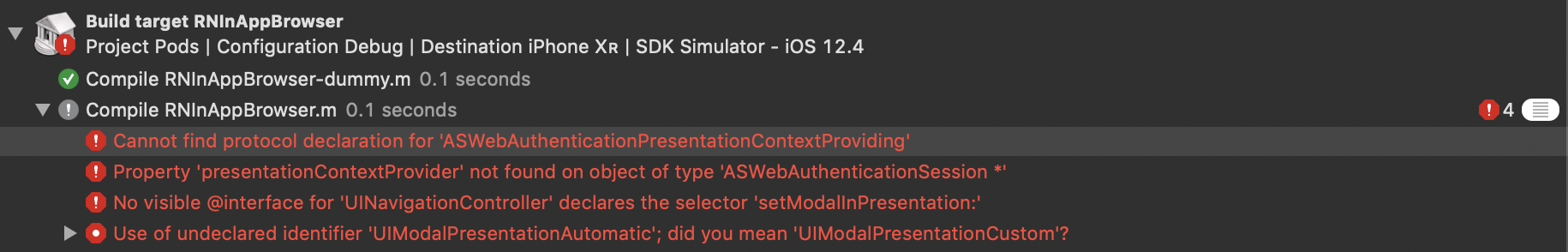 Bundling Failed With Runtime Error After Using Rninappbrowser · Issue 125 · Proyecto26react