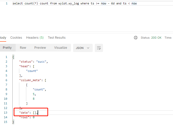 when count=0 ,the result retrieve is null · Issue #16230 · taosdata/TDengine · GitHub