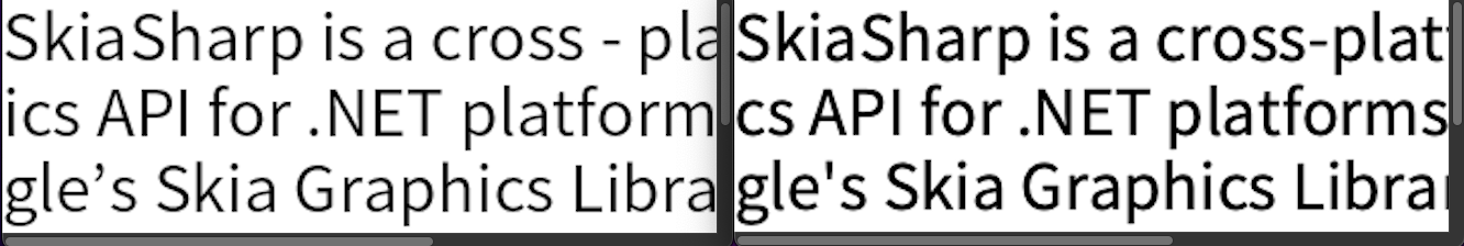 [QUESTION] When text message are painted by SKPaint, the size of ...