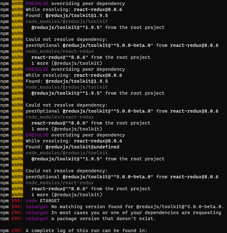`v8 0 6` Cannot Be Installed Due To Peer Dependency Issue · Issue 2018 · Reduxjs React Redux