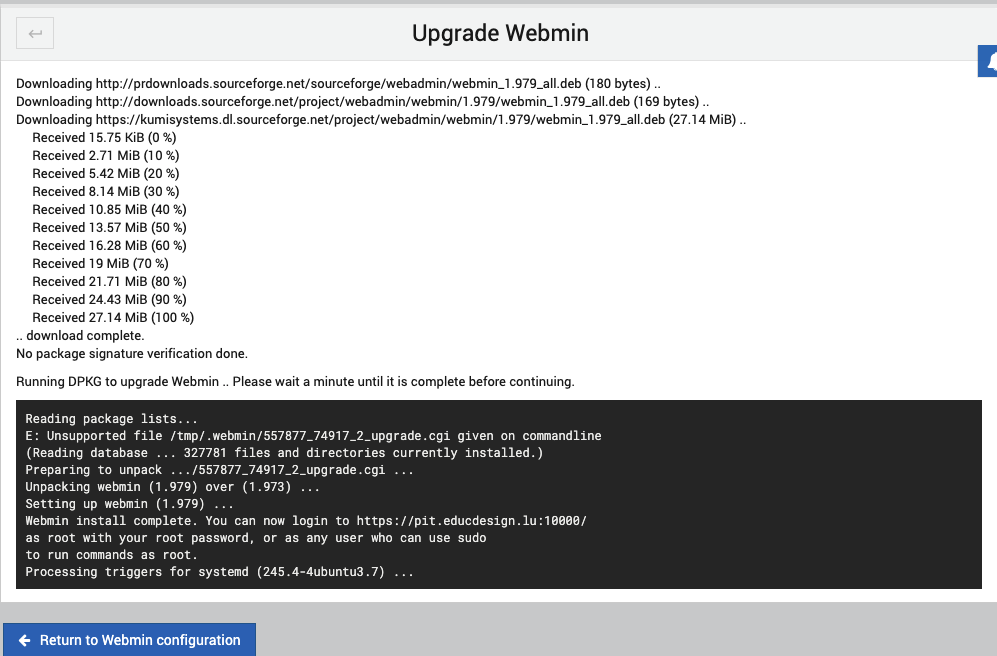 Ubuntu apt sources don't include webmin packages · Issue #285 · virtualmin/virtualmin-gpl · GitHub