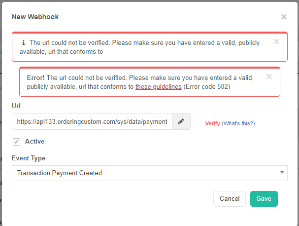 web hook (Error code 502) · Issue #720 · VivaPayments/API · GitHub
