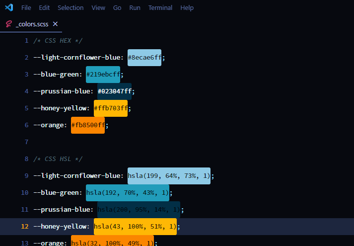 HSLA text contrast, A11y bug · Issue #141 · enyancc/vscode-ext-color-highlight · GitHub
