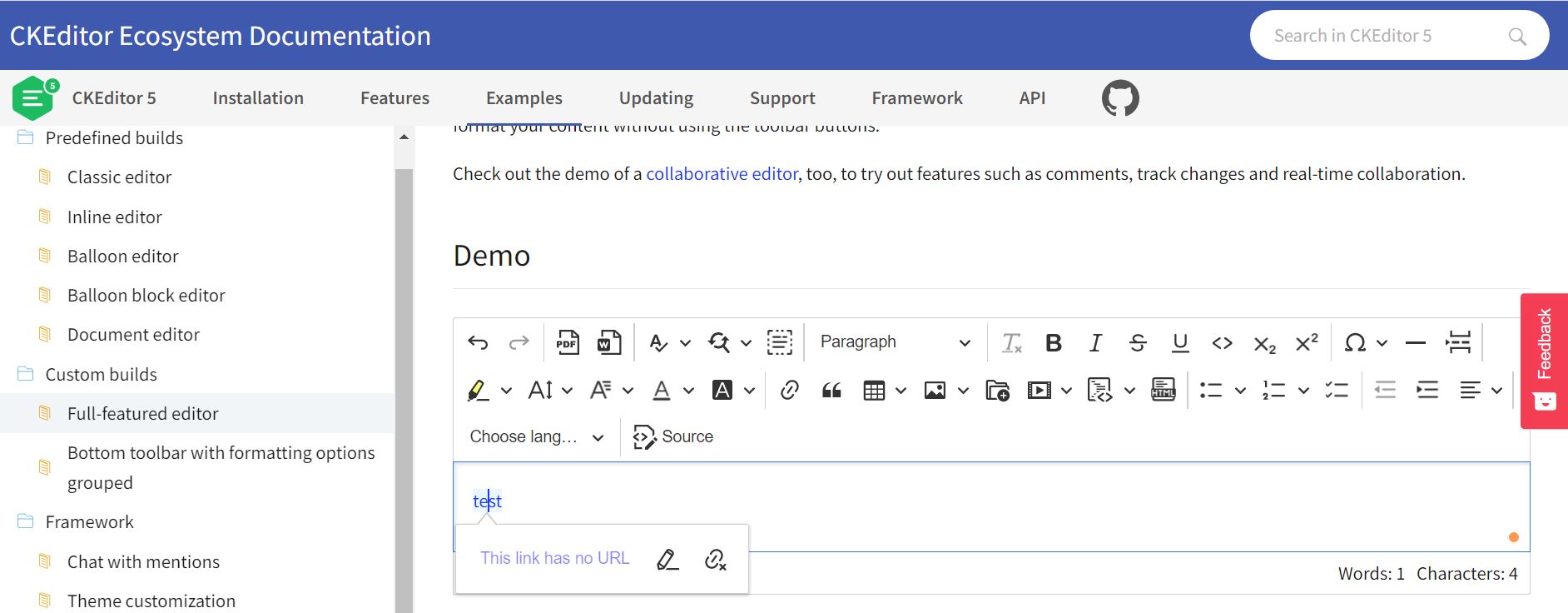 Empty value is getting added as a link to a text. · Issue #12500 · ckeditor/ckeditor5 · GitHub