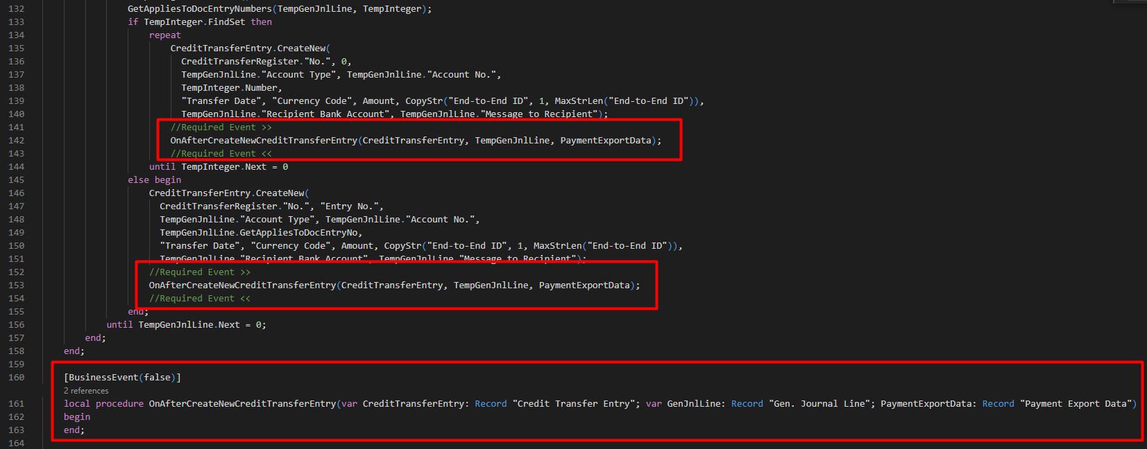 Add OnAfterCreateNewCreditTransferEntry to Codeunit "SEPA CT-Fill Export Buffer" · Issue #10617 ...