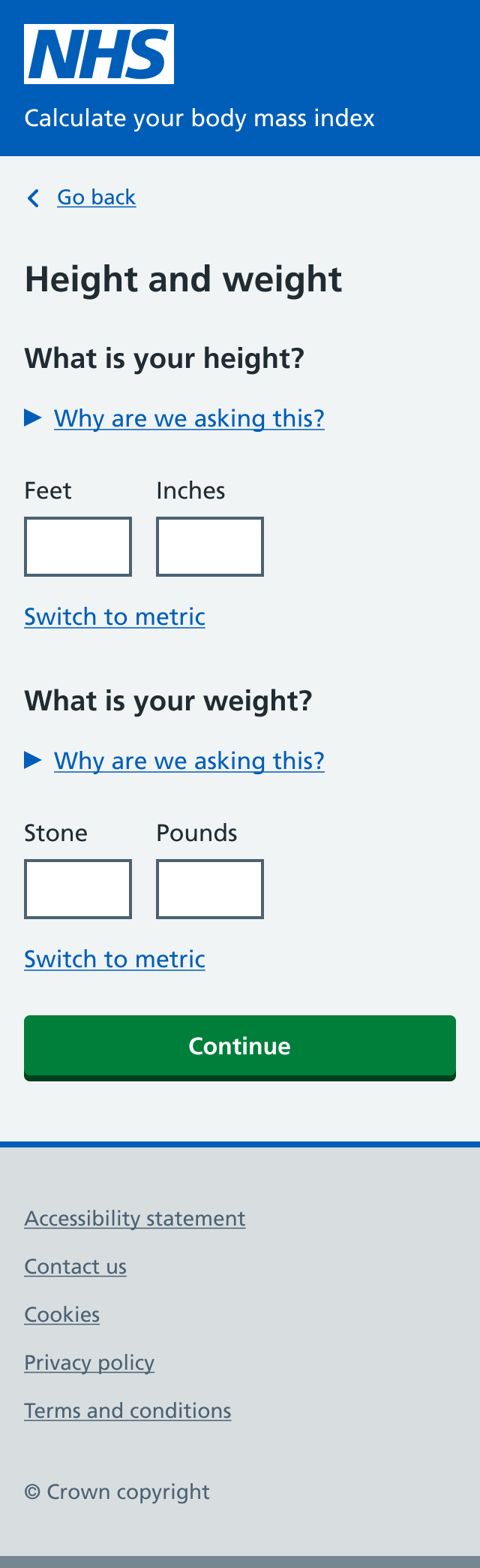 Ask users for their height and weight · Issue #470 · nhsuk/nhsuk-service-manual-community ...