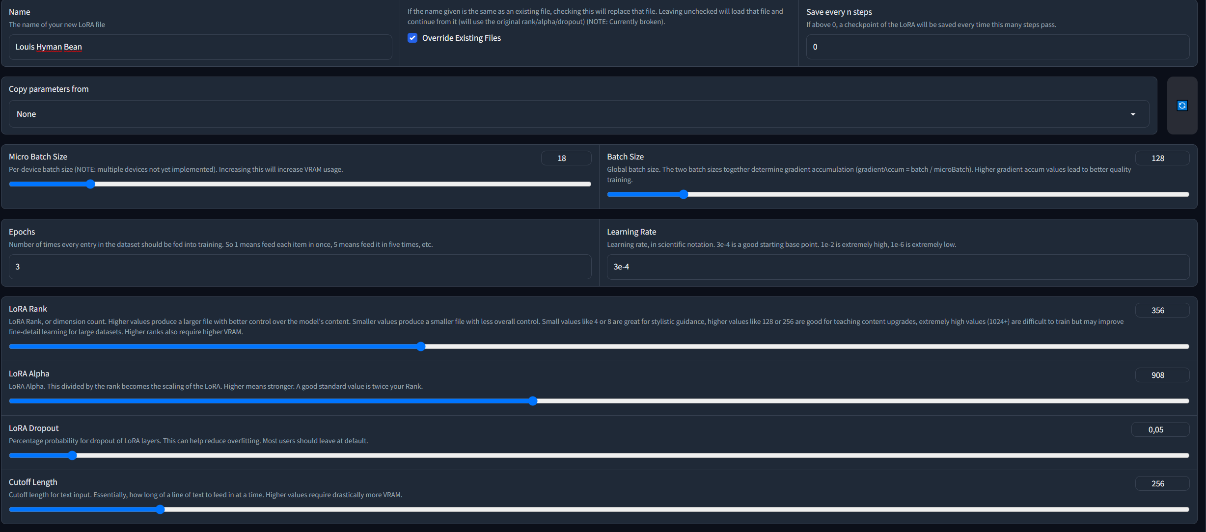 Training LoRA: not working at all · Issue #1270 · oobabooga/text-generation-webui · GitHub
